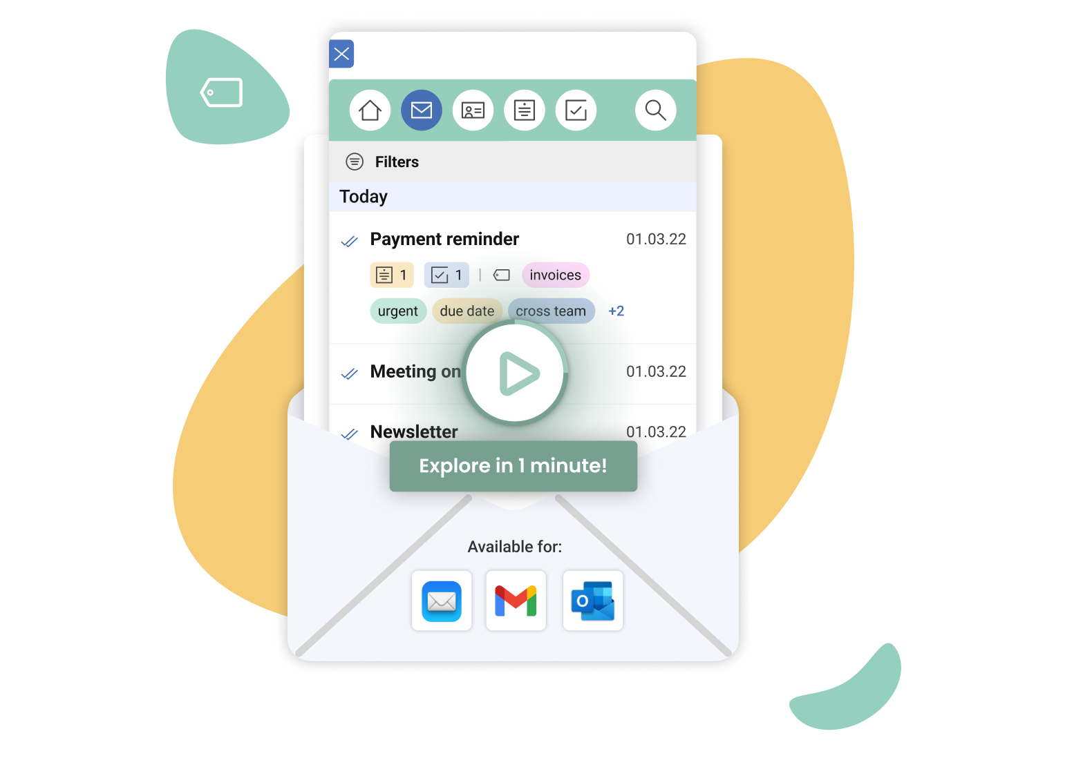 Email Tags for Apple Mail, Gmail, and Outlook